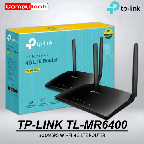 Jual TP-Link TL-MR6400 300Mbps Wi-Fi 4G LTE Router Wireless N Modem Sim ...