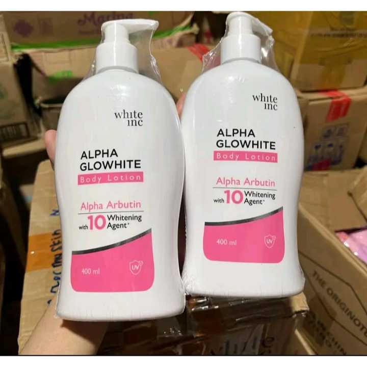 Jual ALPHA GLOWHITE BY WHITE INC BODY LOTION PENCERAH BADAN MEMGANDUNG ...