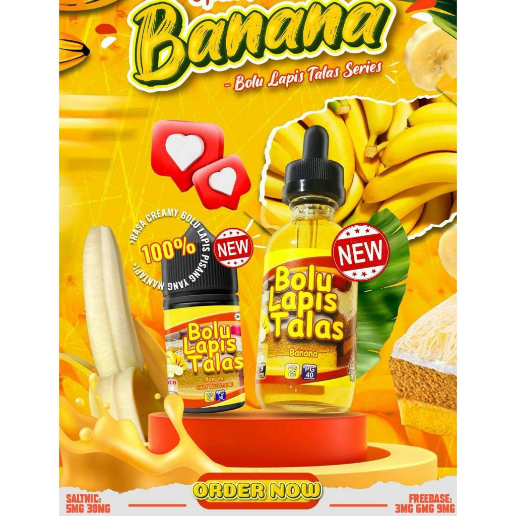 Jual BOLU LAPIS TALAS V5 BANANA CREAMY 60ML BY JAVA JUICE | Shopee ...