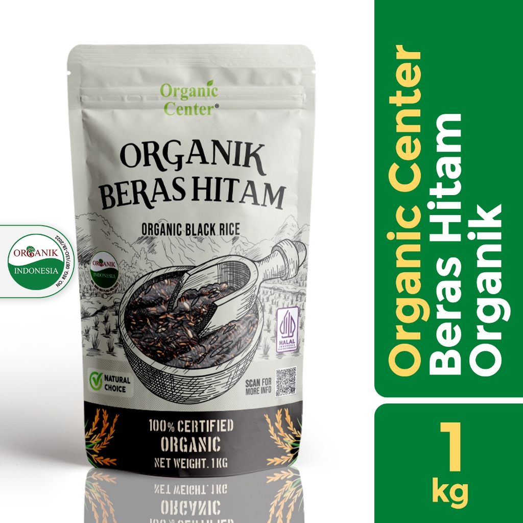 Jual Organic Center - Beras Hitam Organik 1kg | Shopee Indonesia