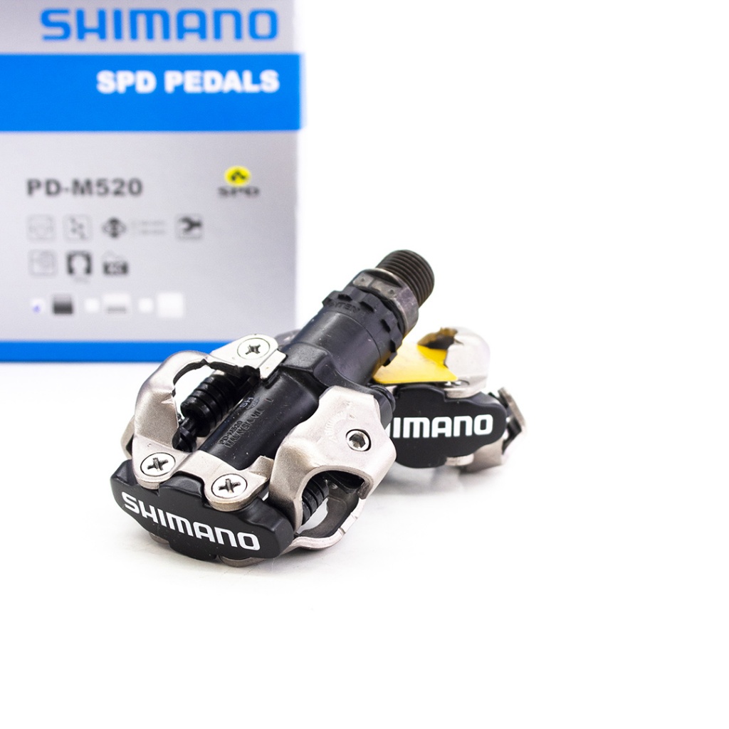 Jual Pedal SHIMANO PD-M520 MTB Black Cleat Black | Shopee Indonesia