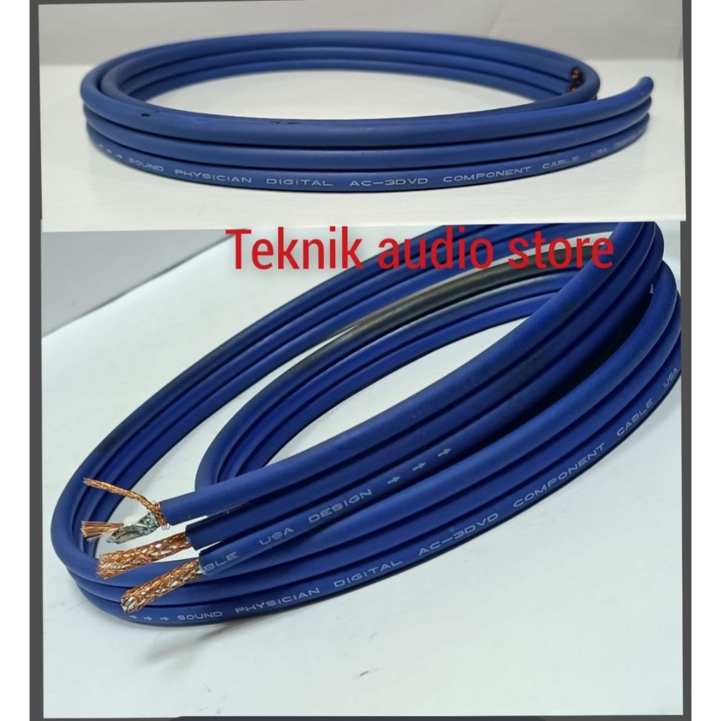 Jual Kabel RCA Audio Video 3Jalur Sound Physician Digital AC-3 DVD USA ...