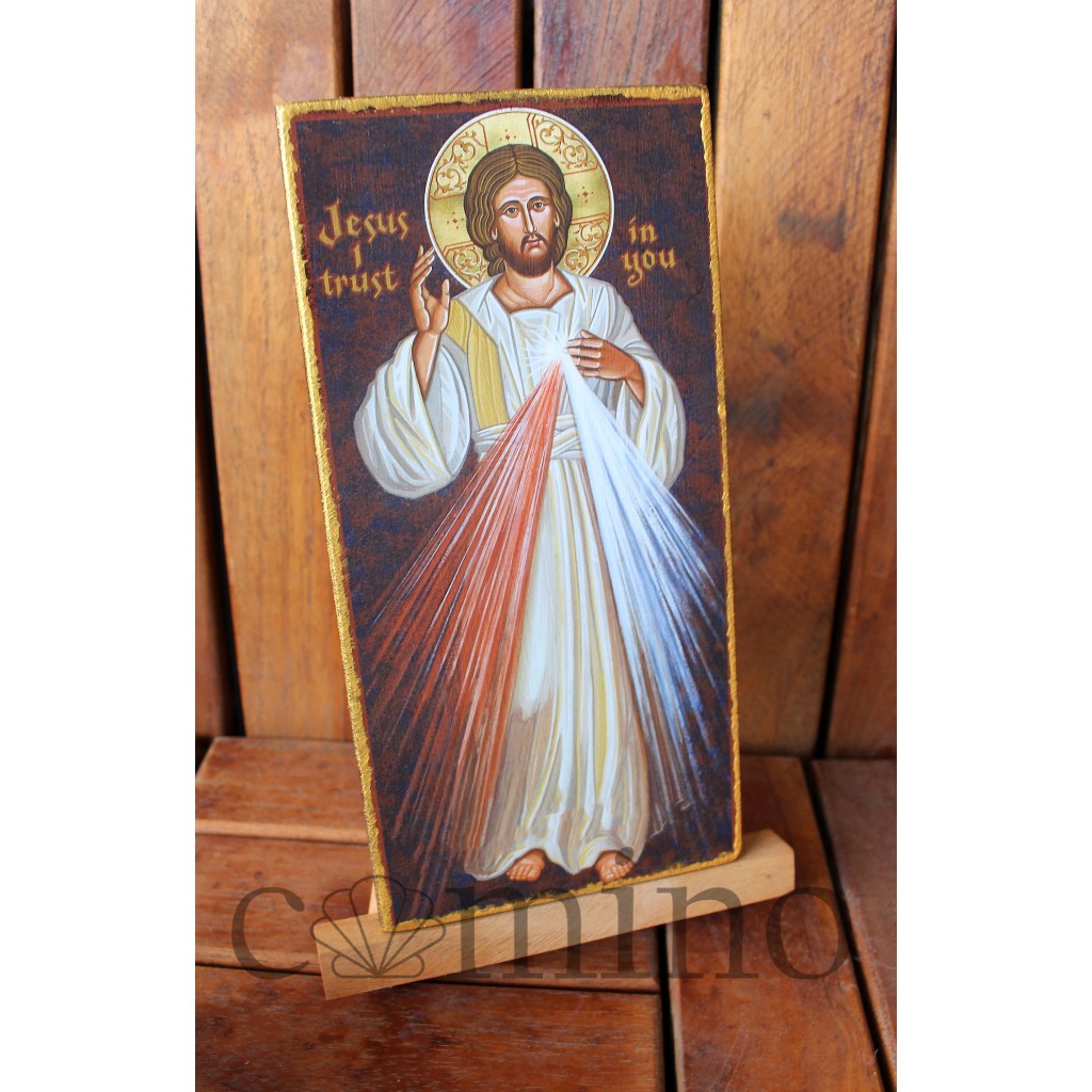 Jual Ikon Kerahiman Ilahi - coklat | Divine Mercy Christ Yesus ...