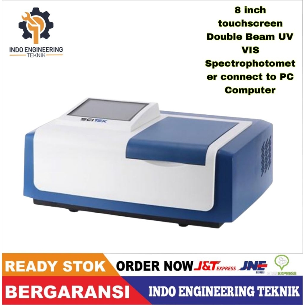 Jual 8 inch touchscreen Double Beam UV VIS Spectrophotometer connect to ...