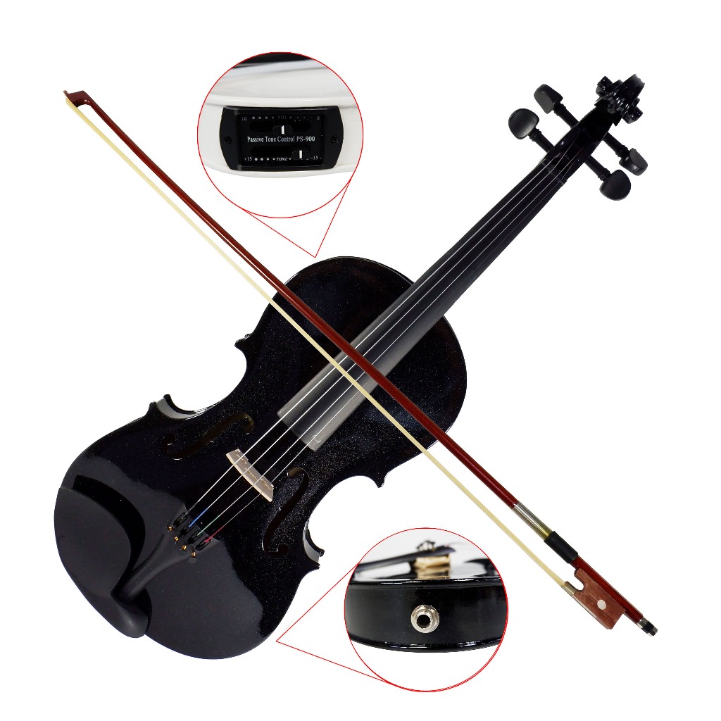 Jual Biola Akustik Elektrik EQ Pickup Lespoir High Quality Violin ...