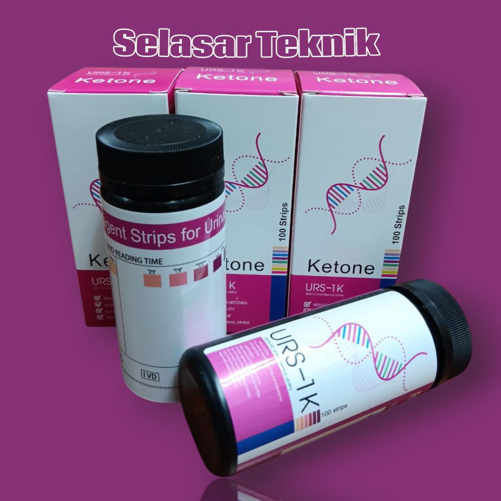 Jual Alat Test Keton Urine Isi 100 Strips Ketone Urine Test | Shopee ...
