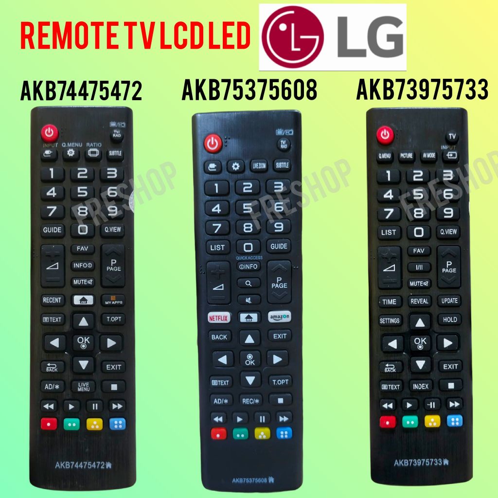 Jual remote LG tv lcd led AKB series AKB73975733 AKB7447547272 ...