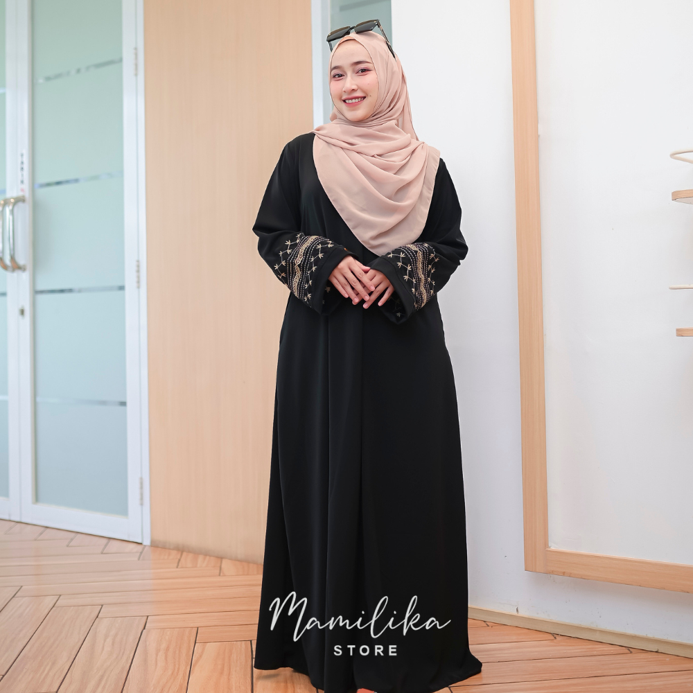 Jual Sofia Abaya Turkey Bordir Premium Anti UV Gamis Pesta Elegan untuk ...