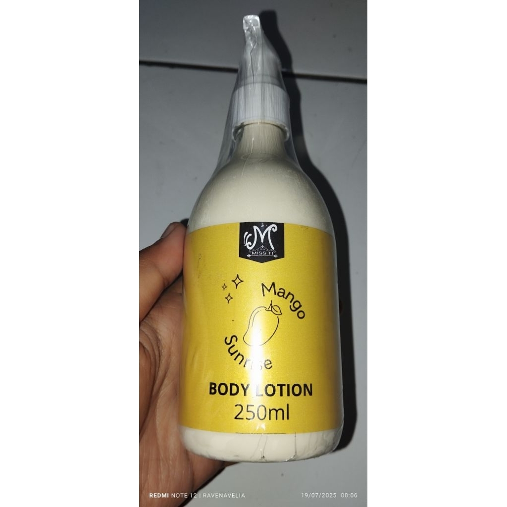 Jual Miss Ti body lotion sunrise mango 25ml | Shopee Indonesia