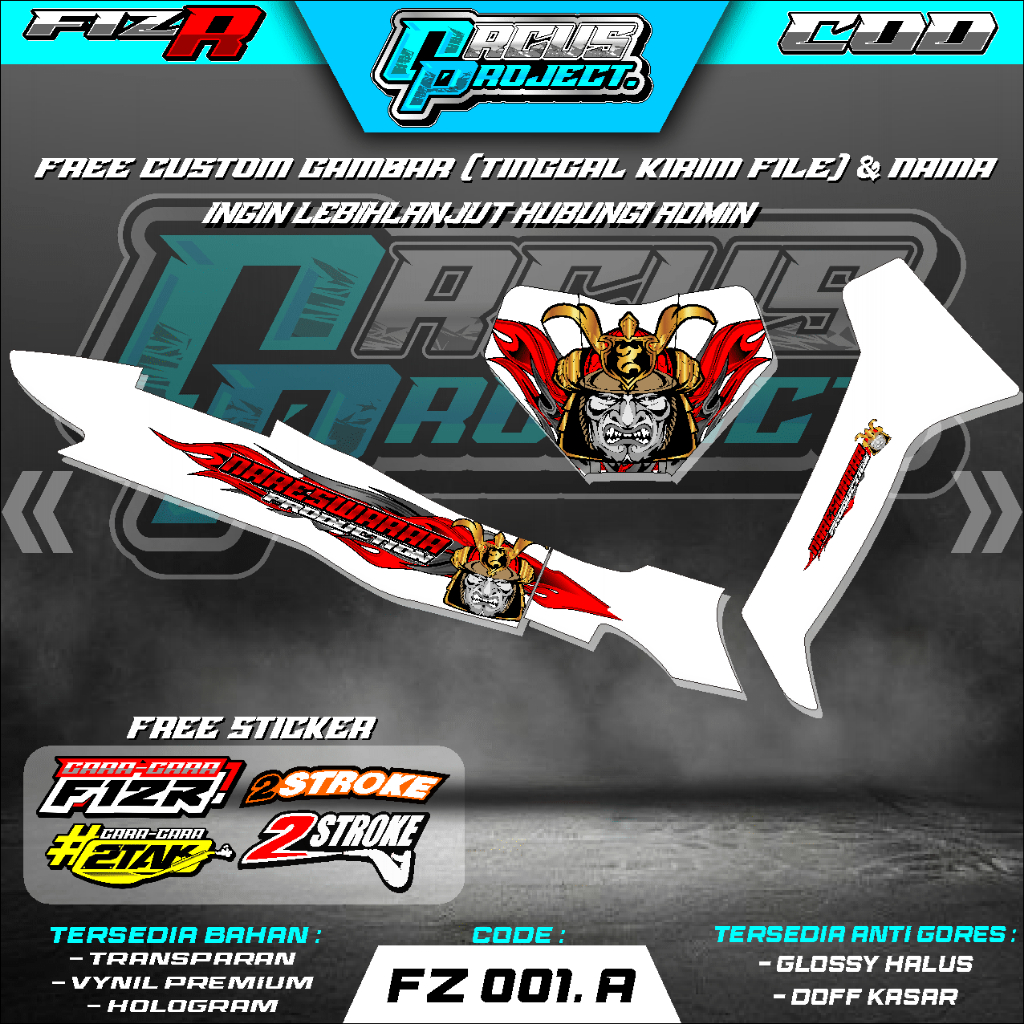 Jual STICKER PREMIUM STRIPING F1ZR MINIMALIS BERBAGAI MACAM DESAIN-FREE ...