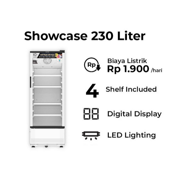 Jual Showcase Polytron SCN-230 | Showcase Fastcool 230L | Shopee Indonesia