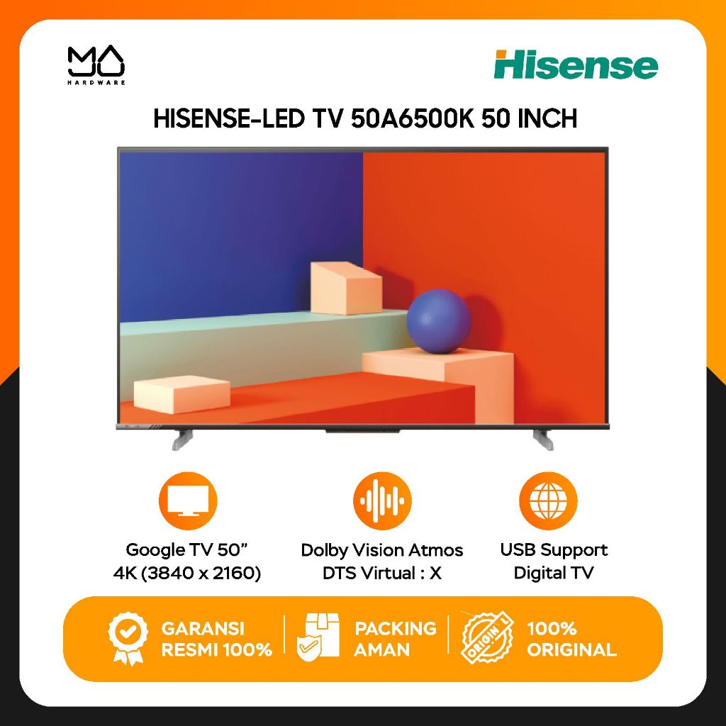 Jual Hisense LED Google TV 50 Inch 50A6500K / 50A6500 4K UHD - Garansi ...