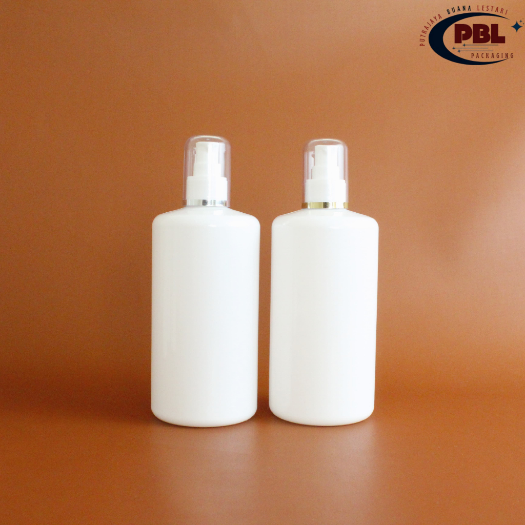 Jual Botol HS 500ml Putih / Botol Treatment Pump 500ml - Tutup Pump Treatment Luxury FullCap ...