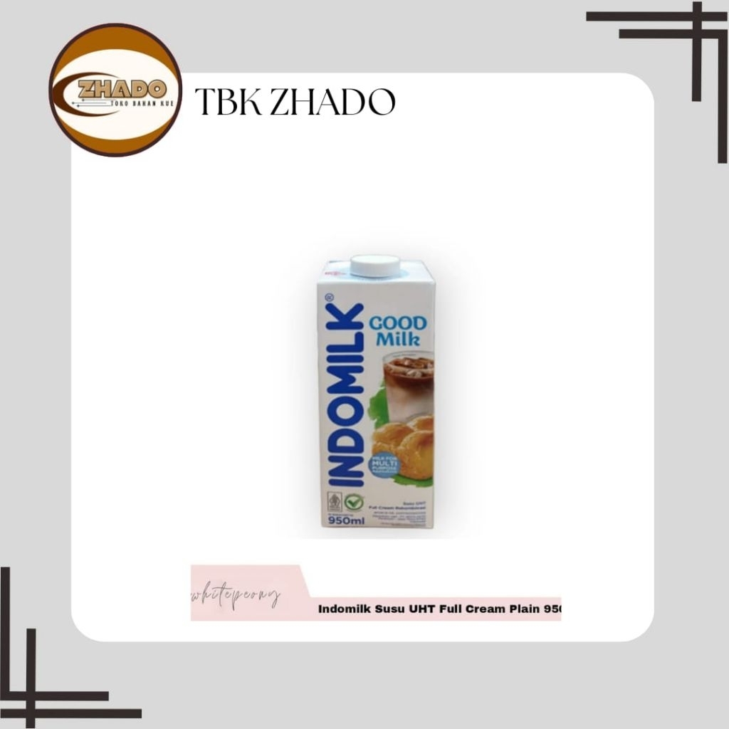 Jual Susu UHT Indomilk Full Cream 950ml / 1L | Shopee Indonesia