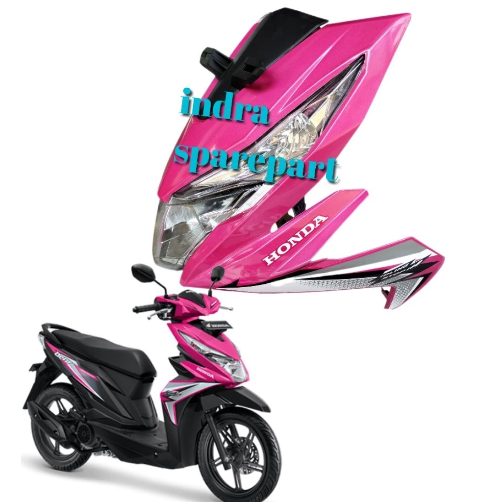 Jual Full Set Tameng Body Depan Honda Beat Esp Eco 2016 2017 Pink ...