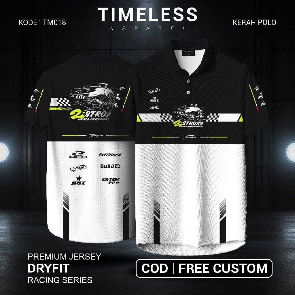 Jual Jersey 2Stroke Bebas Reques Desain - Kaos Racing Kerah Polo ...