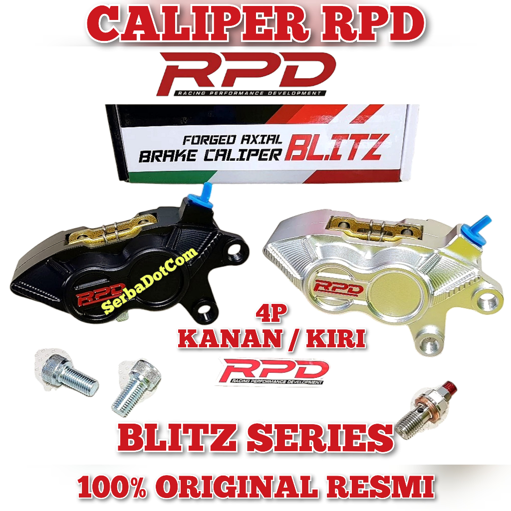 Jual KALIPER CALIPER CAKRAM RPD FORGED AXIAL BLITZ SERIES 4P 4 PISTON ORIGINAL not s1 s2 s3 ...