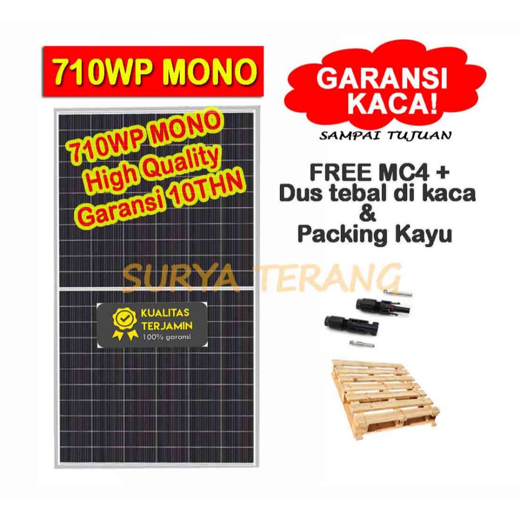 Jual Solar Panel Surya 710wp Mono Solar Cell 710wp Mono Free Packing ...