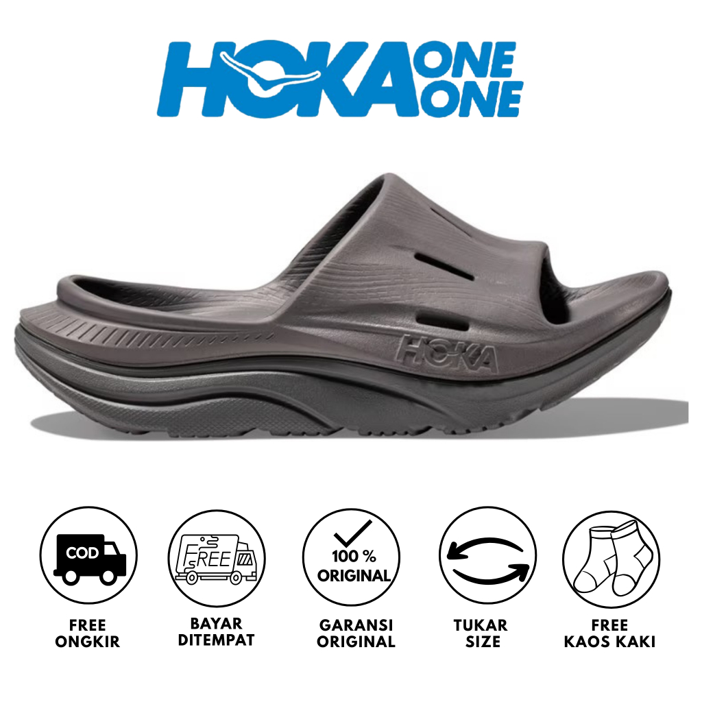 Jual SANDAL ORA RECOVERY SLIDE 3 GREY | Shopee Indonesia