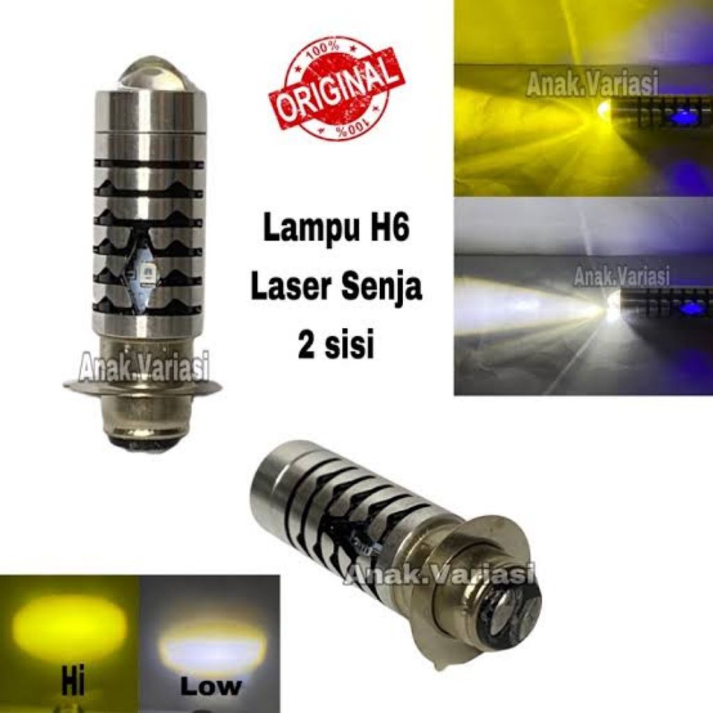 Jual Lampu LED Laser Shinagawa H6 Bebek Matic AC DC | Shopee Indonesia