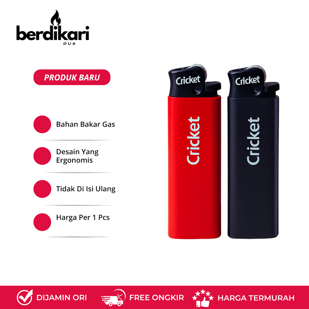 Jual Mancis / Korek Api Gas Cricket POLOS | Shopee Indonesia