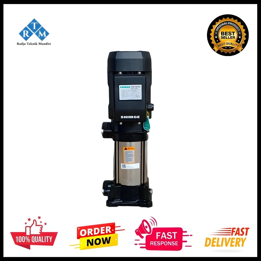 Jual Pompa SHIMGE PLD 2-9 (1 Phase) - Economical Vertical Multistage ...