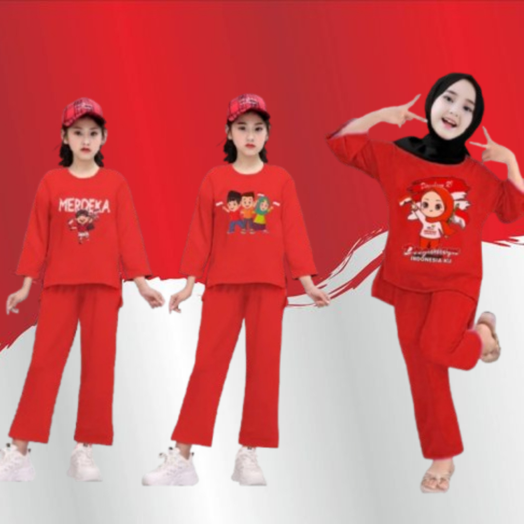 Jual BAJU SETELAN ANAK WANITA HUT RI BAJU 17 AGUSTUS BAJU DIRGAHAYU KEMERDEKAAN | Shopee Indonesia