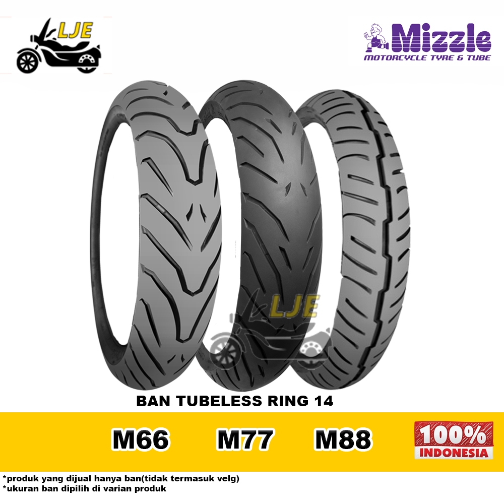 Jual Ban Motor Tubeless Mizzle Ring 14 Matic M66 | M77 | M88 - Ban Baru ...