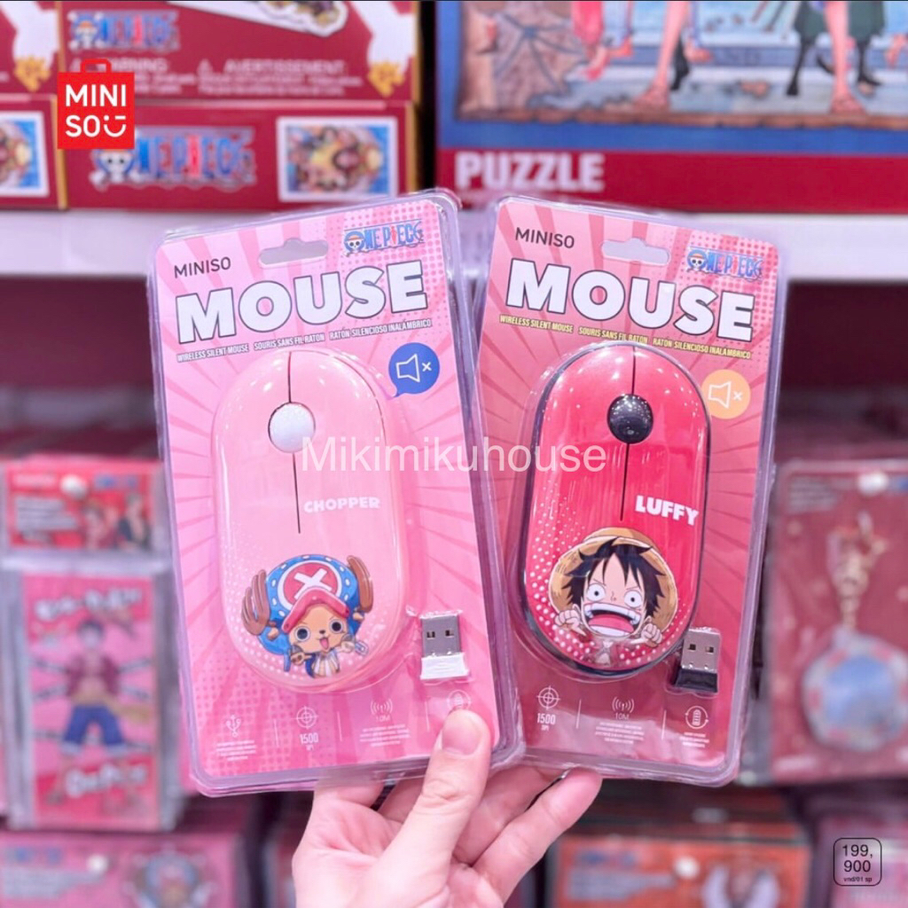 Jual HANDCARRY MINISO x ONE PIECE WIRELESS SILENT MOUSE LUFFY CHOPPER ...