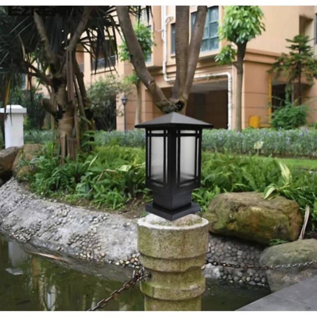 Jual lampu pagar pilar minimalis outdoor kaca - lampu pagar | Shopee ...