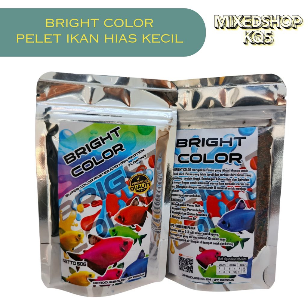 Jual BRIGHT COLOR BOOSTER PELET PAKAN IKAN HIAS KECIL | PAKAN IKAN ...