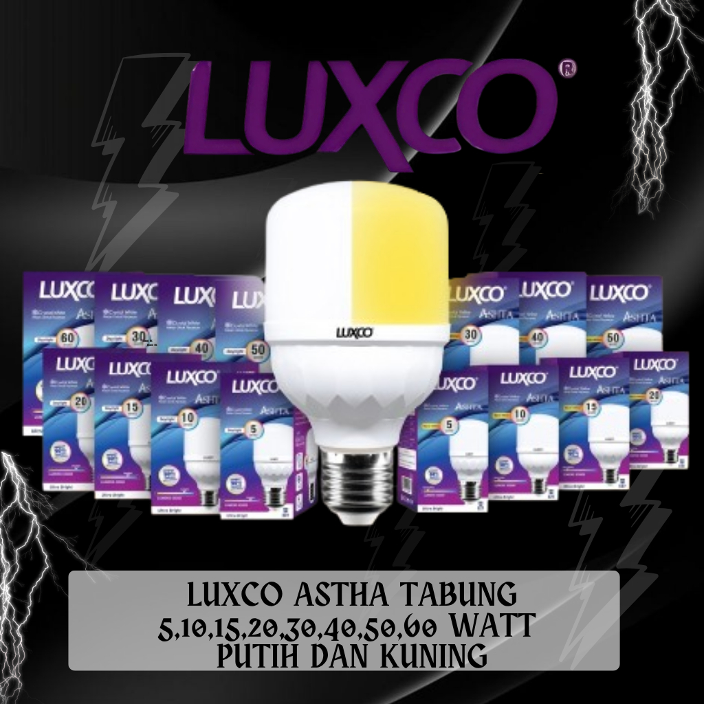 Jual LUXCO ASHTA TABUNG LAMPU LED (LATB 5 WATT - 60 WATT) WARNA KUNING ...