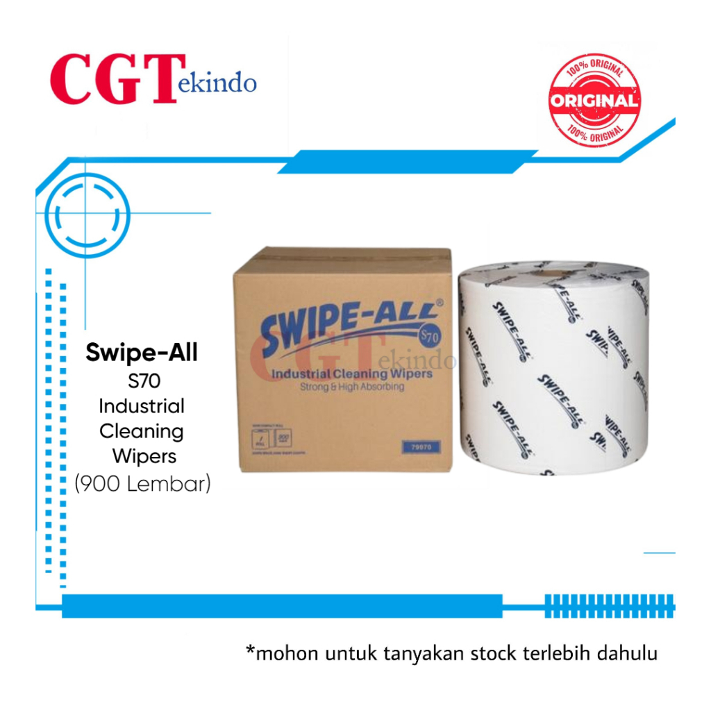 Jual Swipe-All S70 Jumbo Roll Industrial Cleaning Wipers 1 Roll - Lap ...