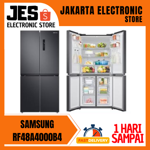 Jual SAMSUNG RF48A4000B4 KULKAS SIDE BY SIDE 4 PINTU 511 L TWIN COOLING ...
