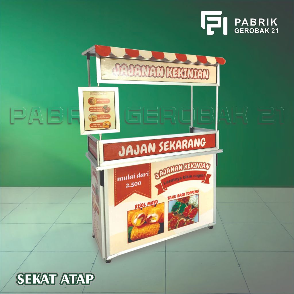 Jual Booth Portable Model Sekat Atap Gerobak Lipat Untuk Jualan ...