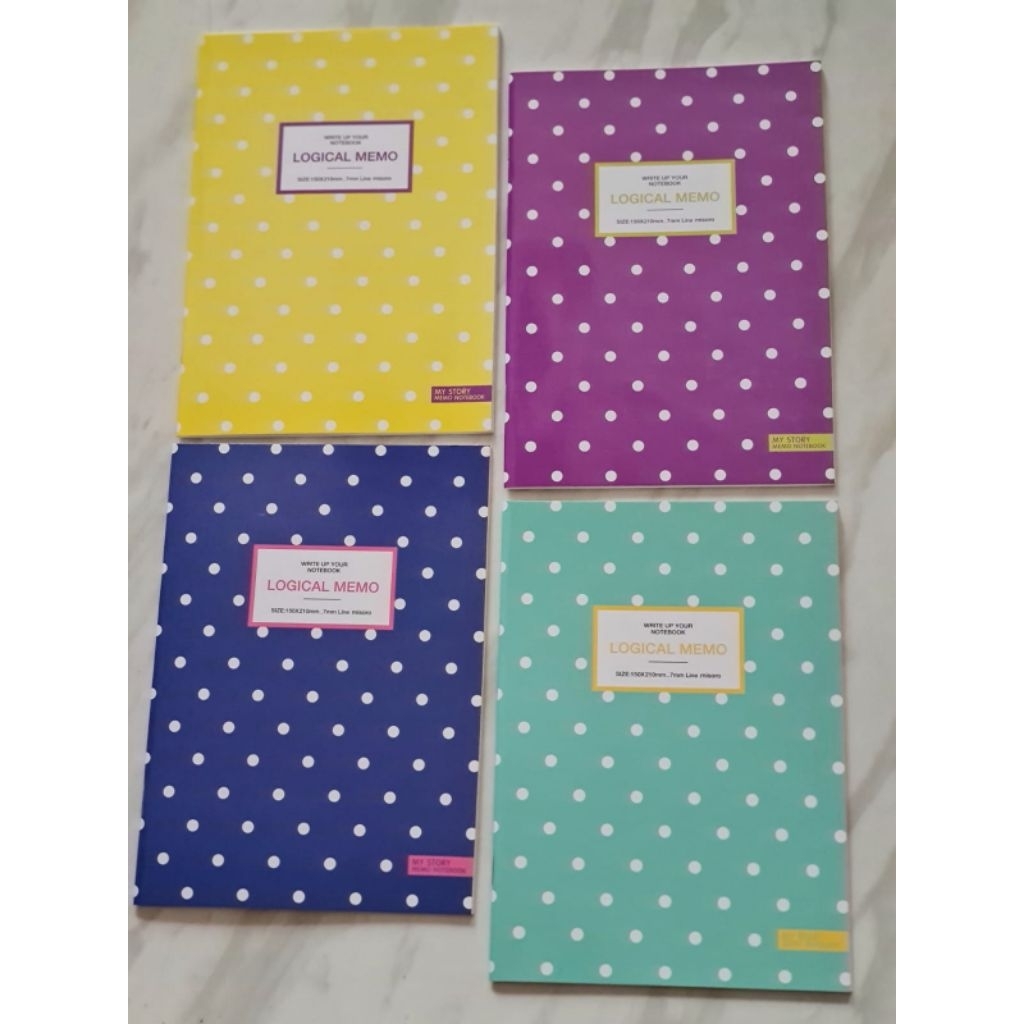 Jual Memo Notebook with Polkadot design | Shopee Indonesia