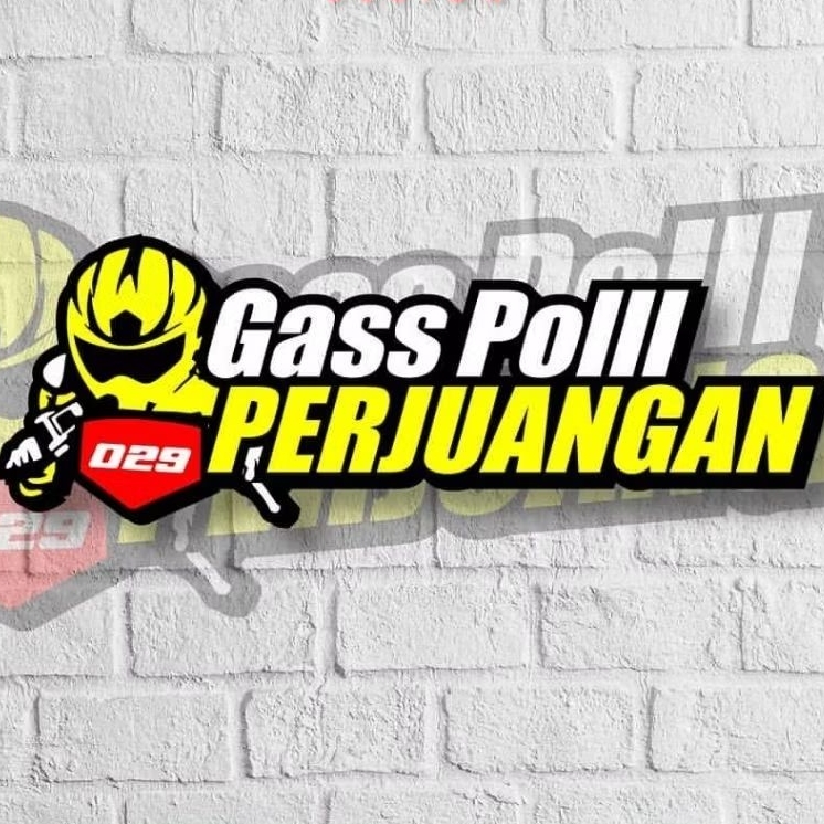 Jual stiker gas pol perjuangan kotak glos | Shopee Indonesia