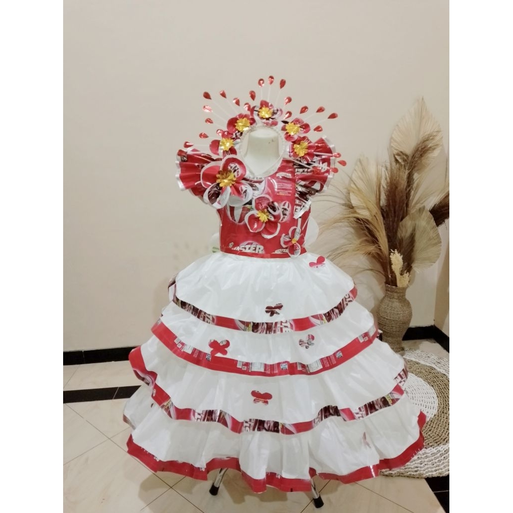 Jual Gaun Daur Ulang Dress mix Kantong Kresek | Shopee Indonesia