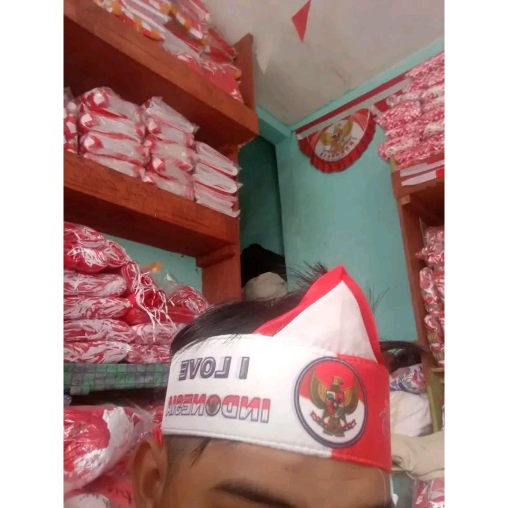 Jual IKET KEPALA MERAH PUTIH MODEL BATIK, DEWASA DAN ANAK2 | Shopee ...