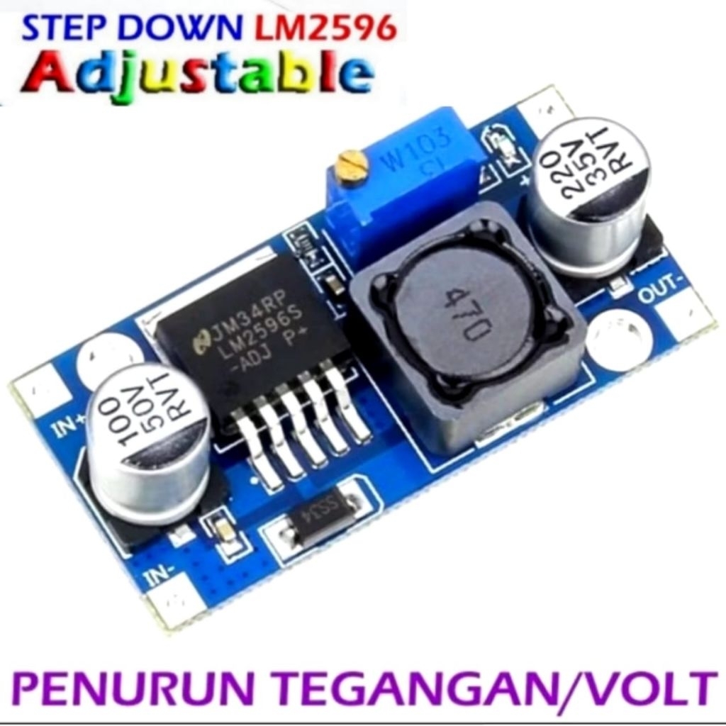 Jual Modul LM2596 Adjustable DC-DC Step Down Module BUCK Regulator ...