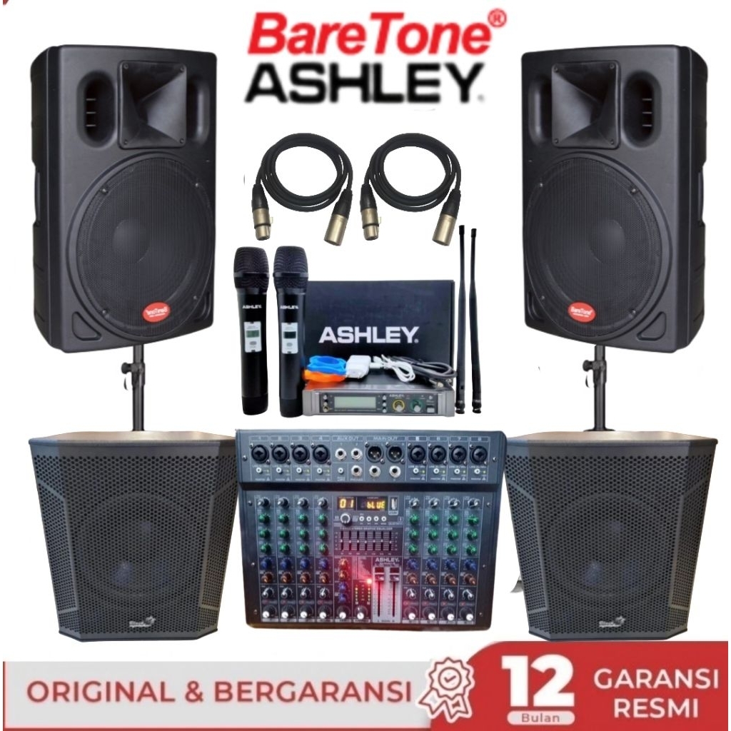 Jual Paket speaker aktif baretone 15 inch 800 watt 1530pro outdoor ...