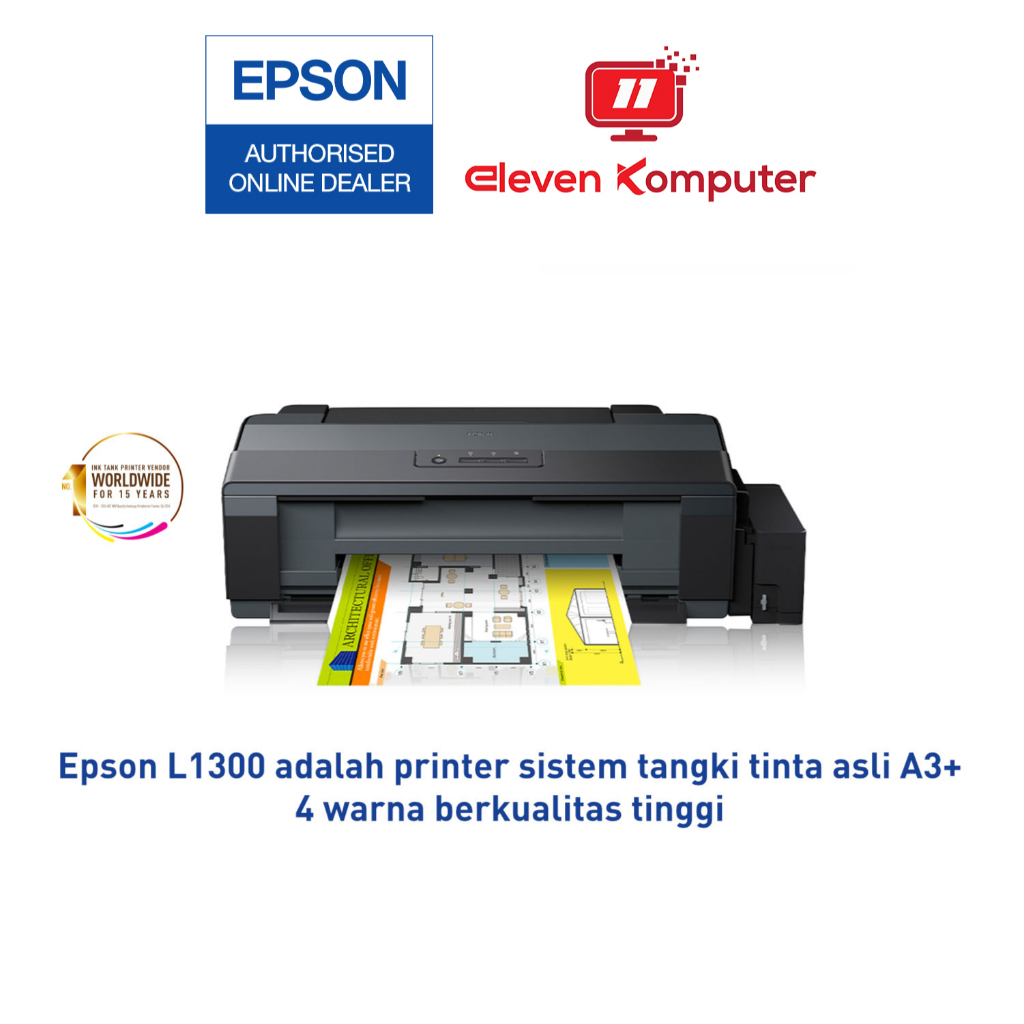 Jual EPSON Printer L1300 - A3+ Inktank (Print Only) | Shopee Indonesia