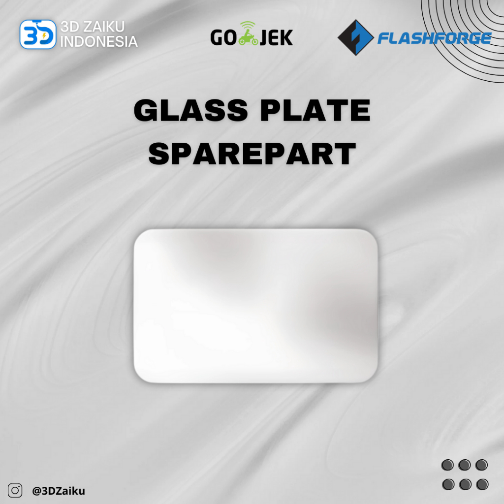 Jual Original 3D Printer Glass Plate Sparepart for Flashforge Hunter ...