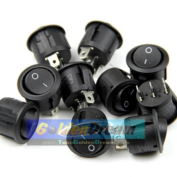 Jual Saklar Bulat 3 Kaki Round Rocker Switch Power Bisa Dijadikan ...