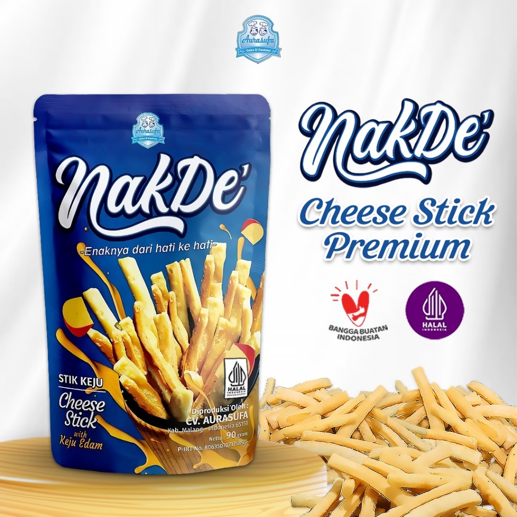 Jual NakDe Cheese Stick Premium, Stik Keju Edam Original, Cemilan ...