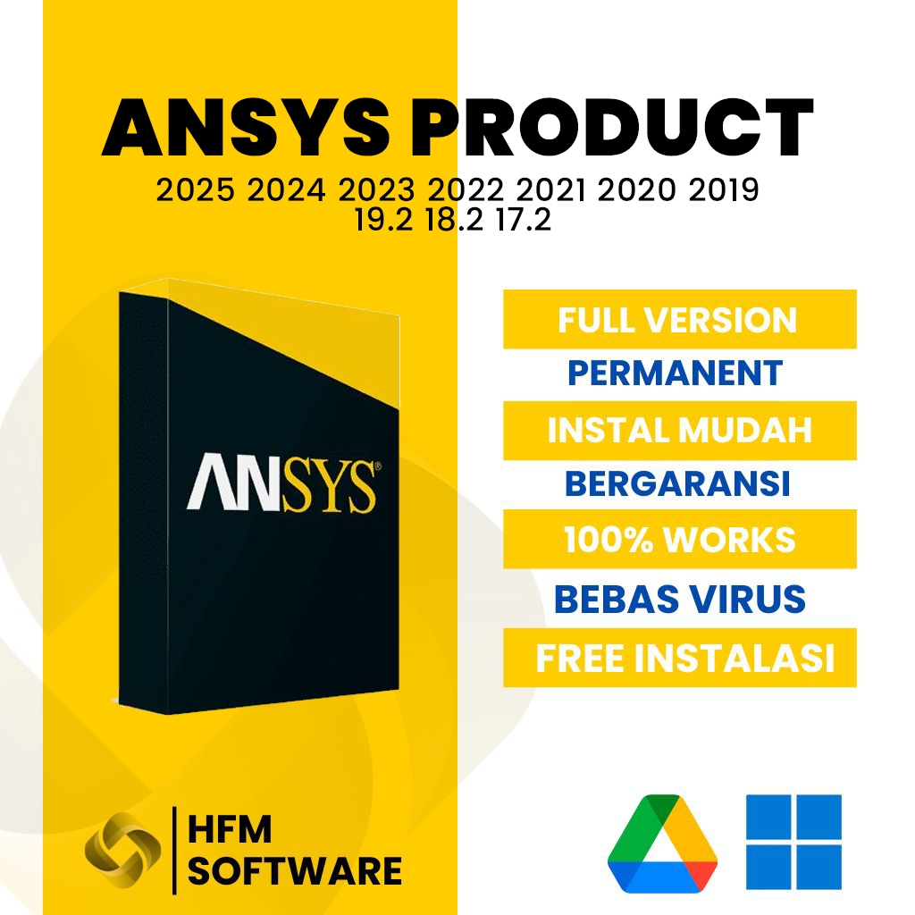 Jual ANSYS Products All Version 2025 2024 2023 2022 2021 2020 2019 19.2 ...