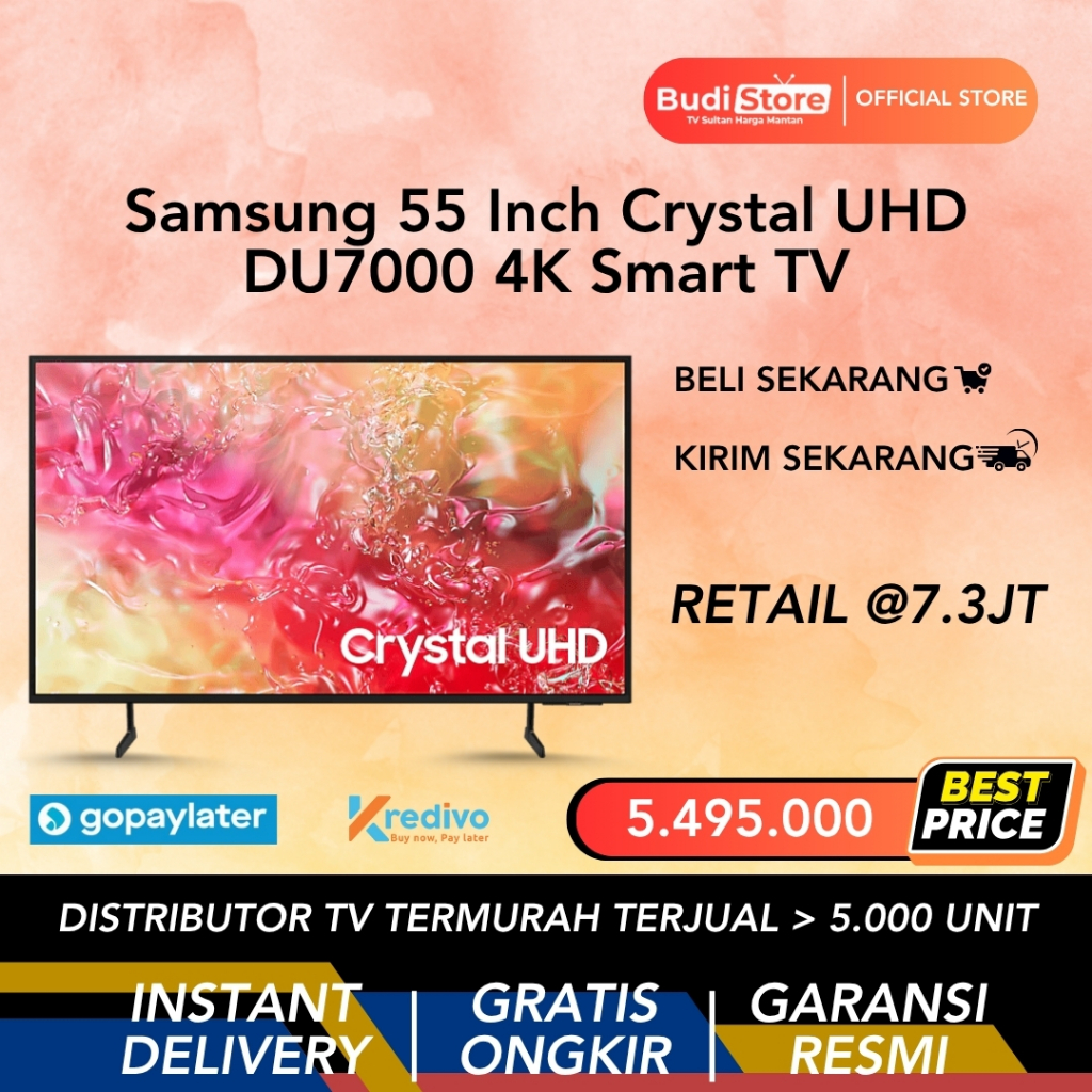 Jual Samsung 55 Inch Crystal UHD DU7000 4K Smart TV - Under Retail ...
