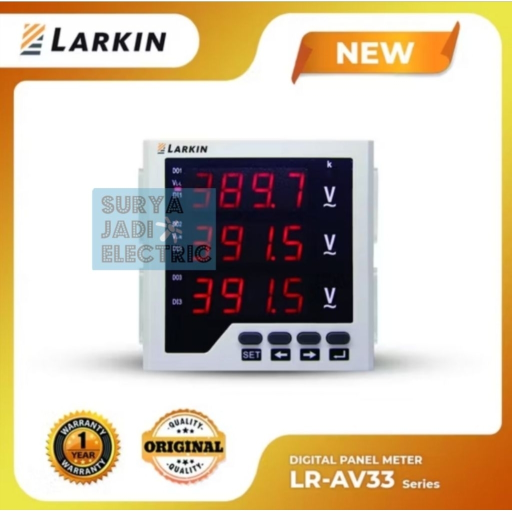 Jual Digital Volt Meter Larkin LR-AV33 3 Phase Digital Voltage Meter ...