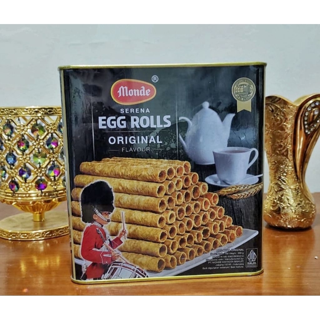 Jual Monde Serena Egg Roll Original Kaleng Wafer 600 gram FREE BUBBLE ...
