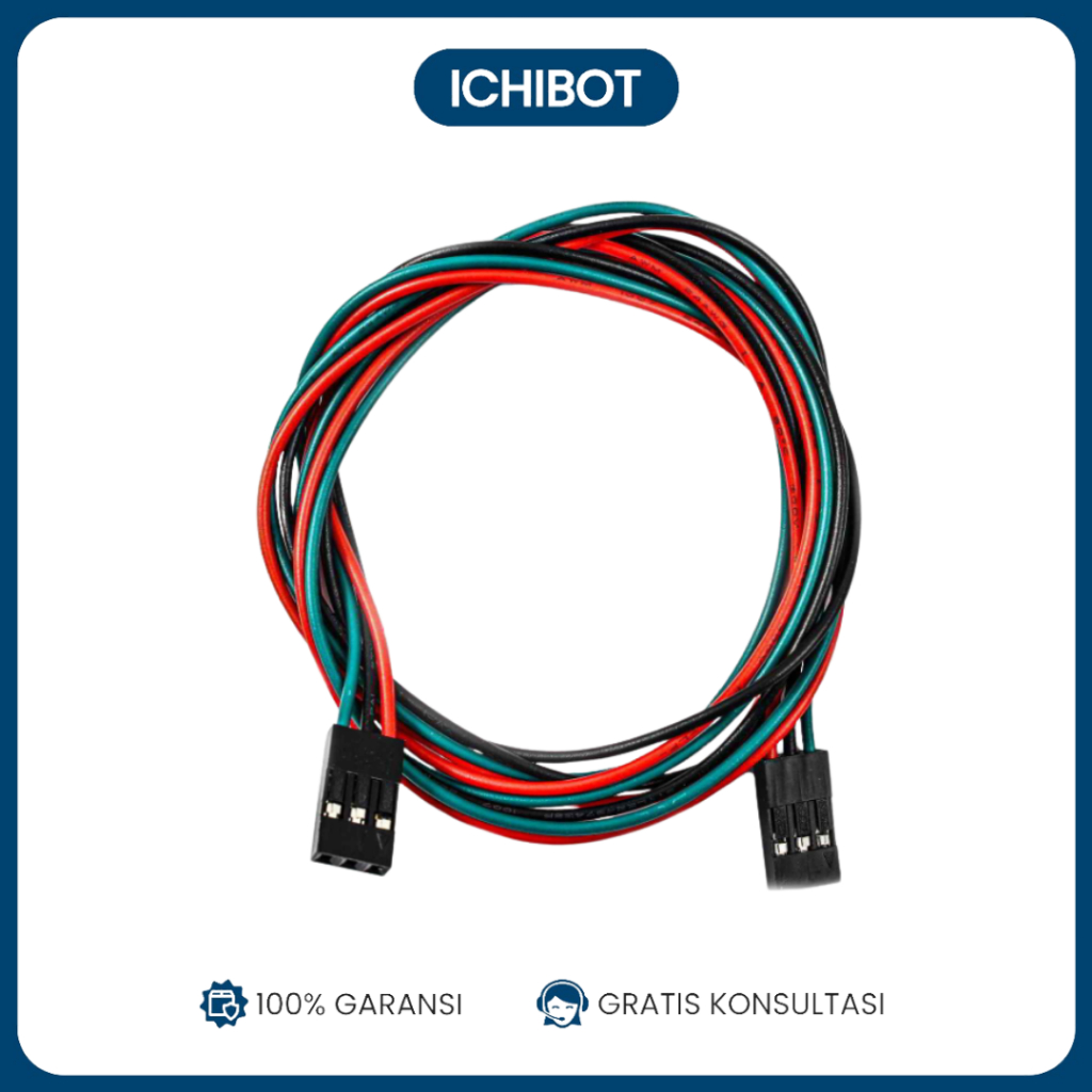 Jual 3P 70cm 3D printer 70 cm 3pin female female 3P jumper Dupont Kabel ...